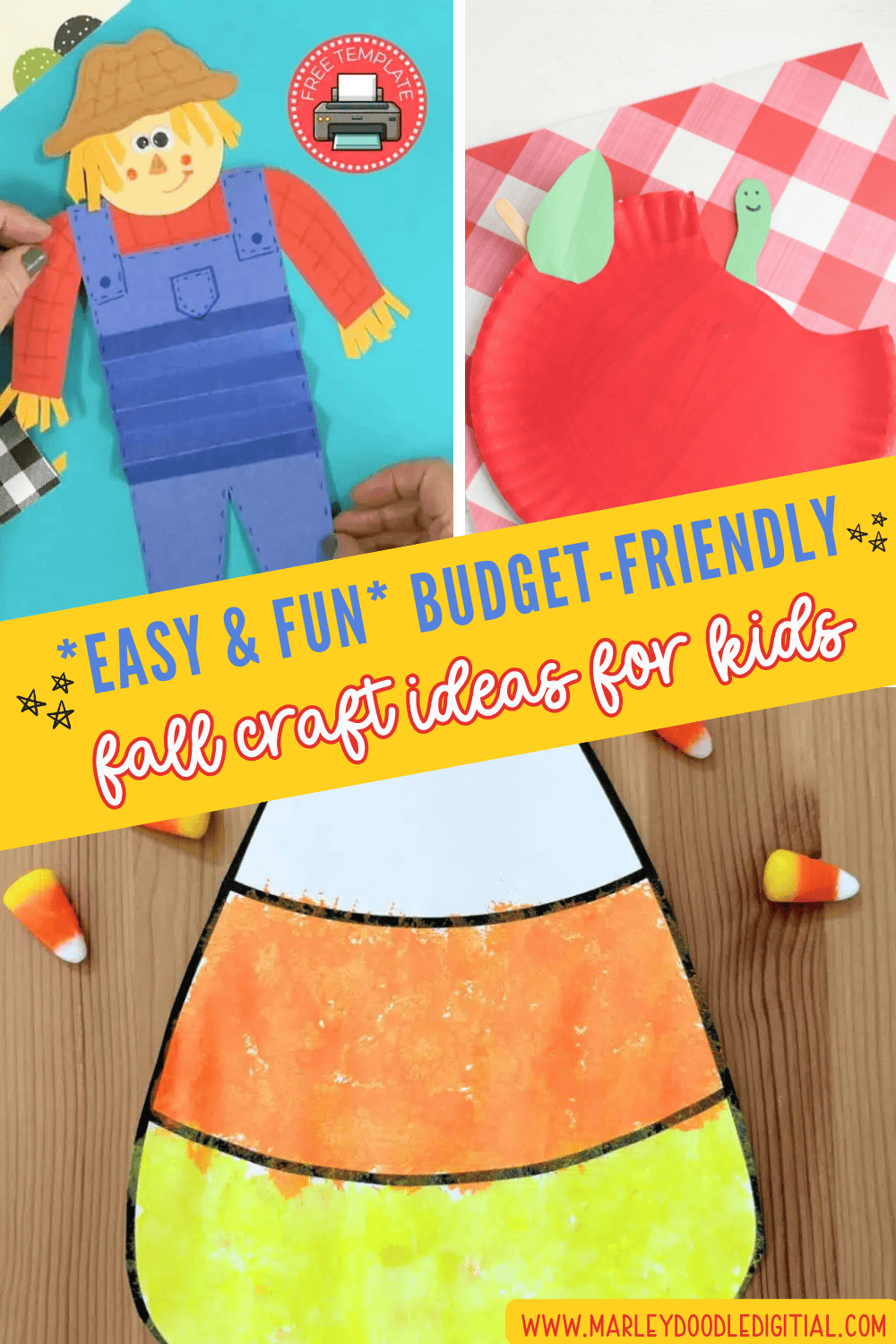 26+ *Cheap* & Easy Fall Crafts for Kids - Marley Doodle Digital