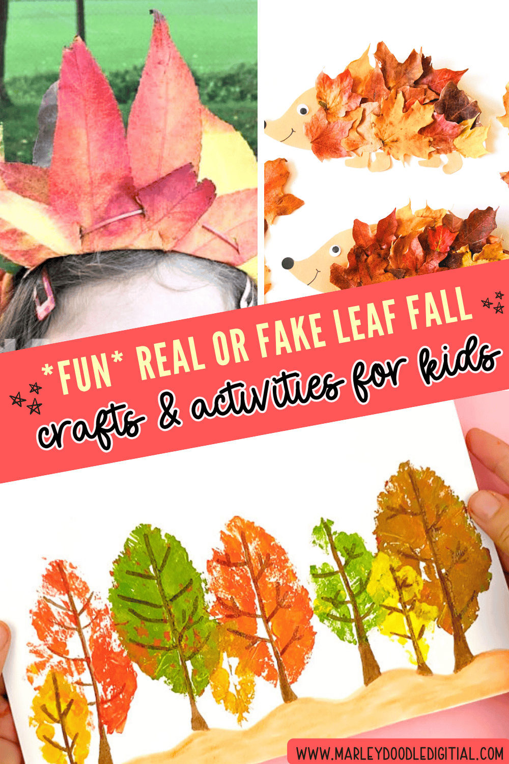 19+ Fall Leaf Crafts (Real or Fake Leaves!) - Marley Doodle Digital