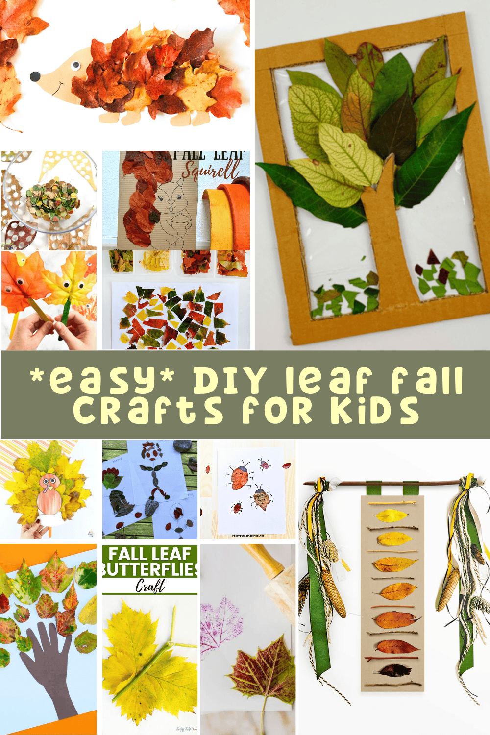 19+ Fall Leaf Crafts (Real or Fake Leaves!) - Marley Doodle Digital