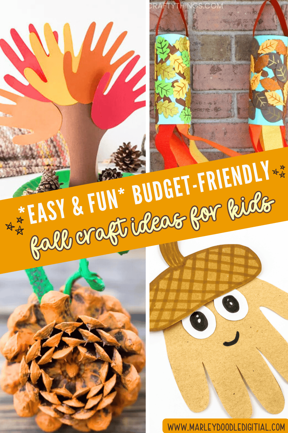 26+ *Cheap* & Easy Fall Crafts for Kids - Marley Doodle Digital