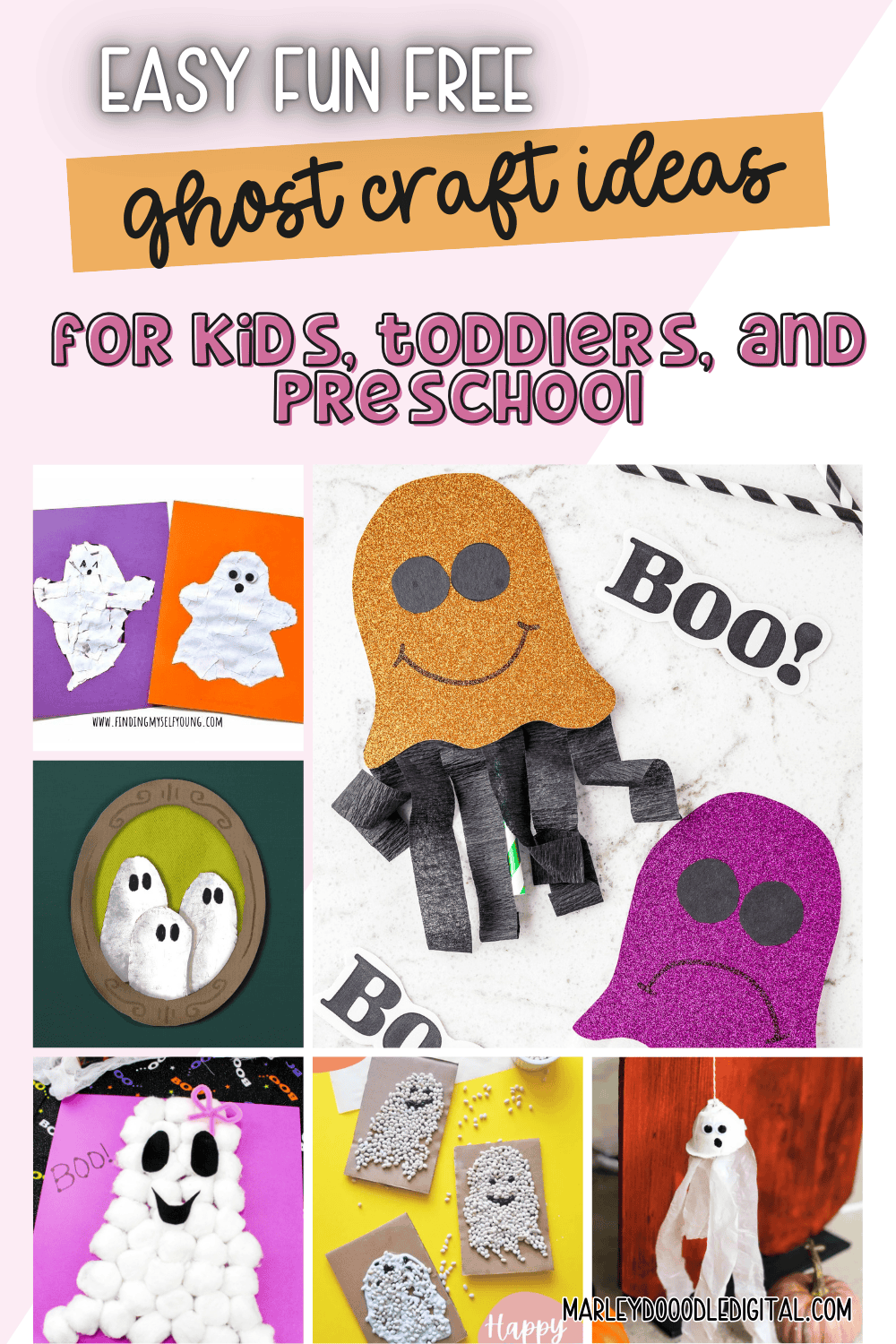 19+ Halloween Ghost Crafts for Toddlers and Preschoolers - Marley ...