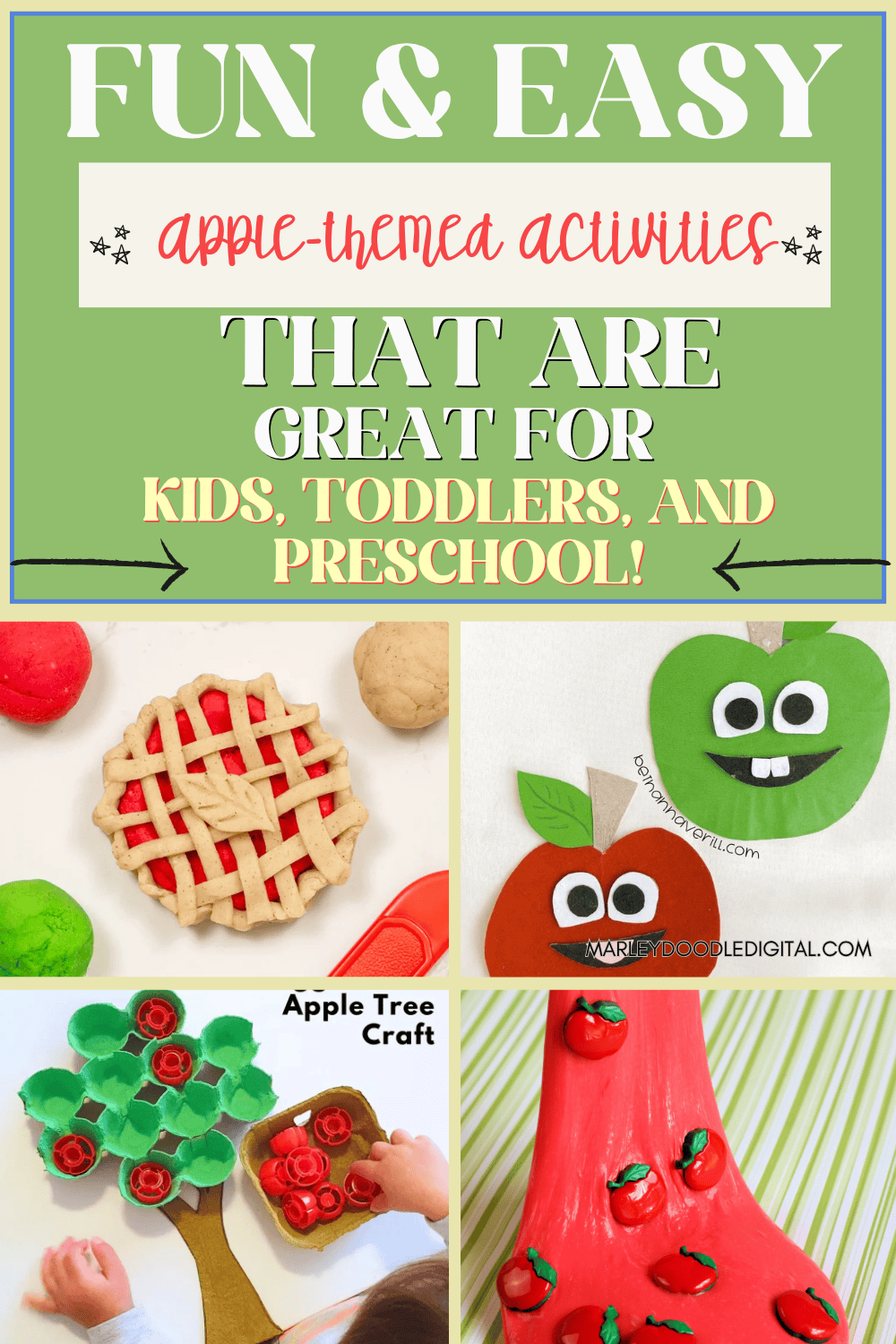 21+ Apple-Themed Crafts and Activities for Kids - Marley Doodle Digital