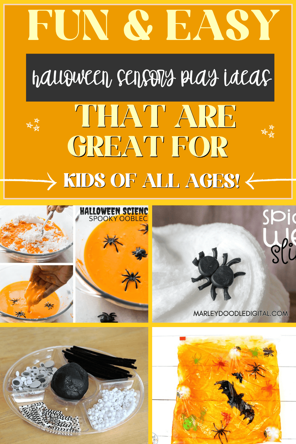 21+ DIY Halloween Sensory Play Ideas for Kids - Marley Doodle Digital