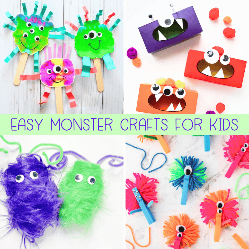 19+ Monster Crafts for Kids That They Will Love! - Marley Doodle Digital