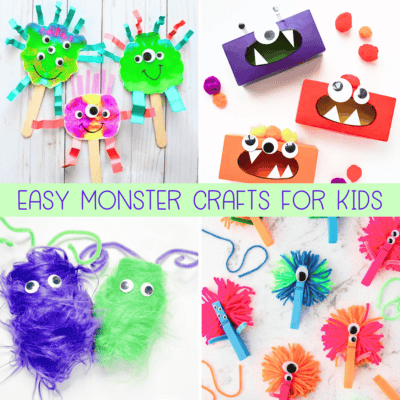 19+ Monster Crafts for Kids That They Will Love! - Marley Doodle Digital