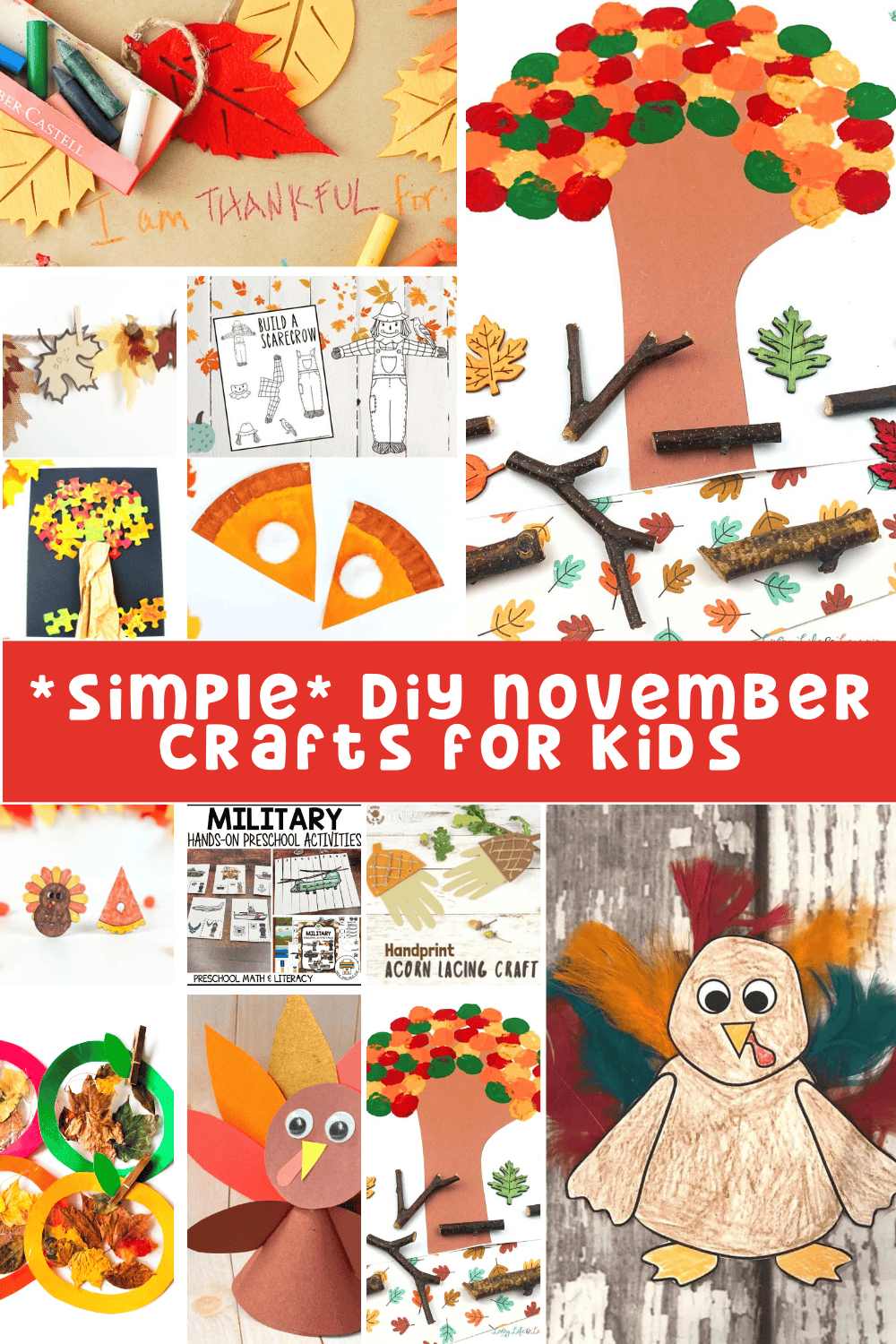 31+ Easy November Crafts for Kids - Marley Doodle Digital