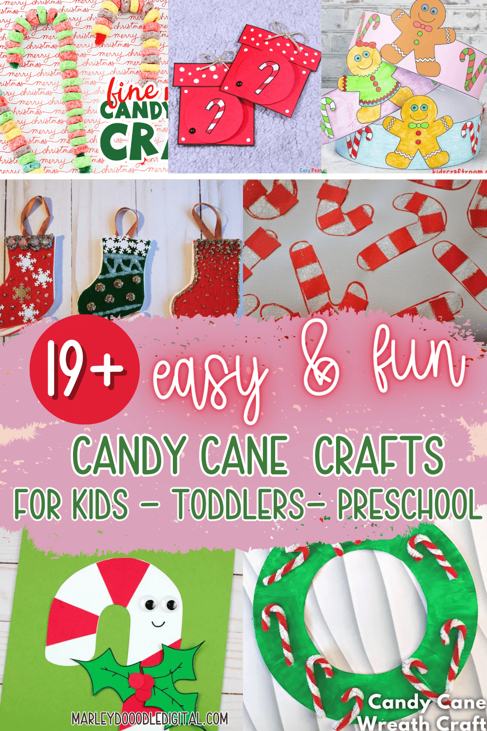 19+ Quick and Easy Candy Cane Crafts for Holiday Fun (Kids, Toddlers ...