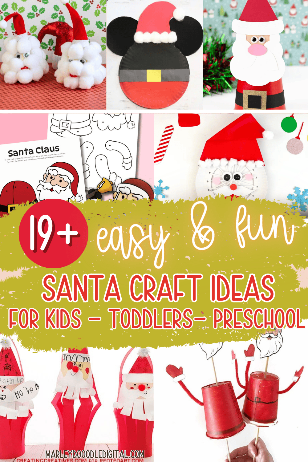 19+ Santa Crafts for Kids That Are *Full* of Christmas Cheer - Marley ...