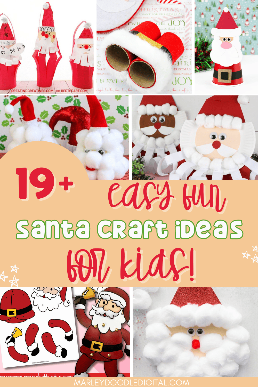 19+ Santa Crafts for Kids That Are *Full* of Christmas Cheer - Marley ...