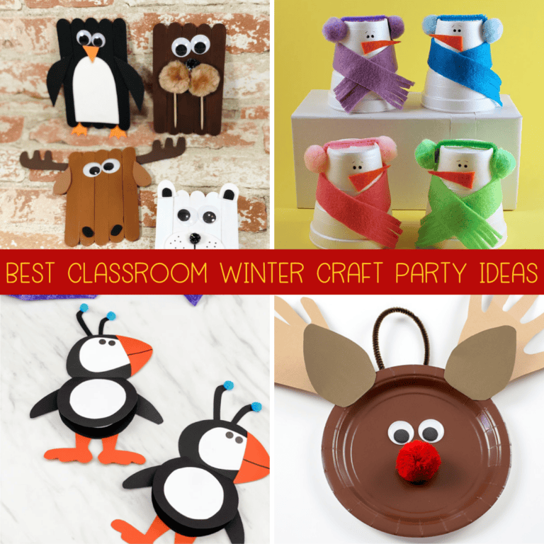 19+ Fun & Easy Winter Crafts for Classroom Parties - Marley Doodle Digital