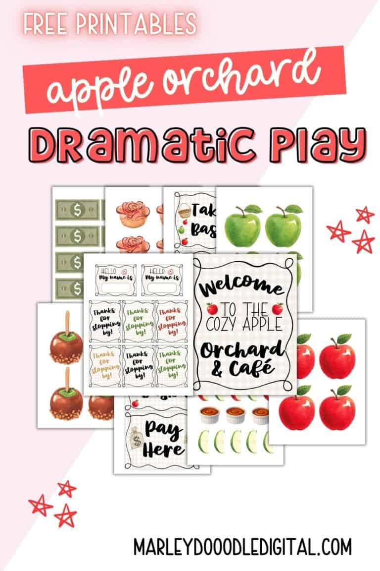 39+ *Free* Apple Orchard Cafe Dramatic Play Printables - Marley Doodle ...