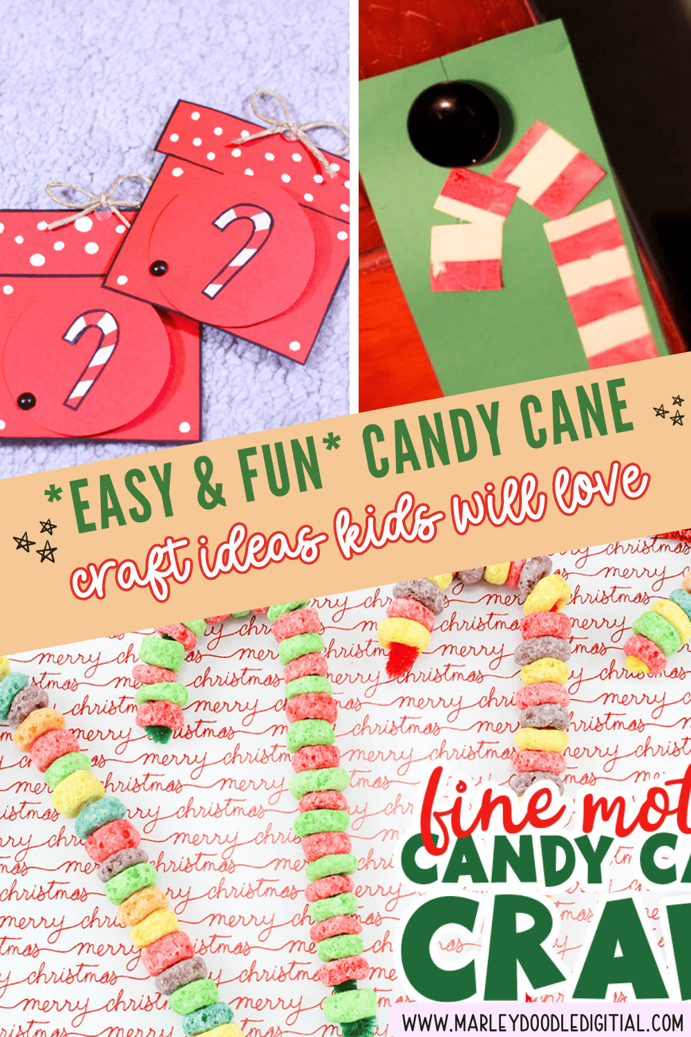 19+ Quick and Easy Candy Cane Crafts for Holiday Fun (Kids, Toddlers ...