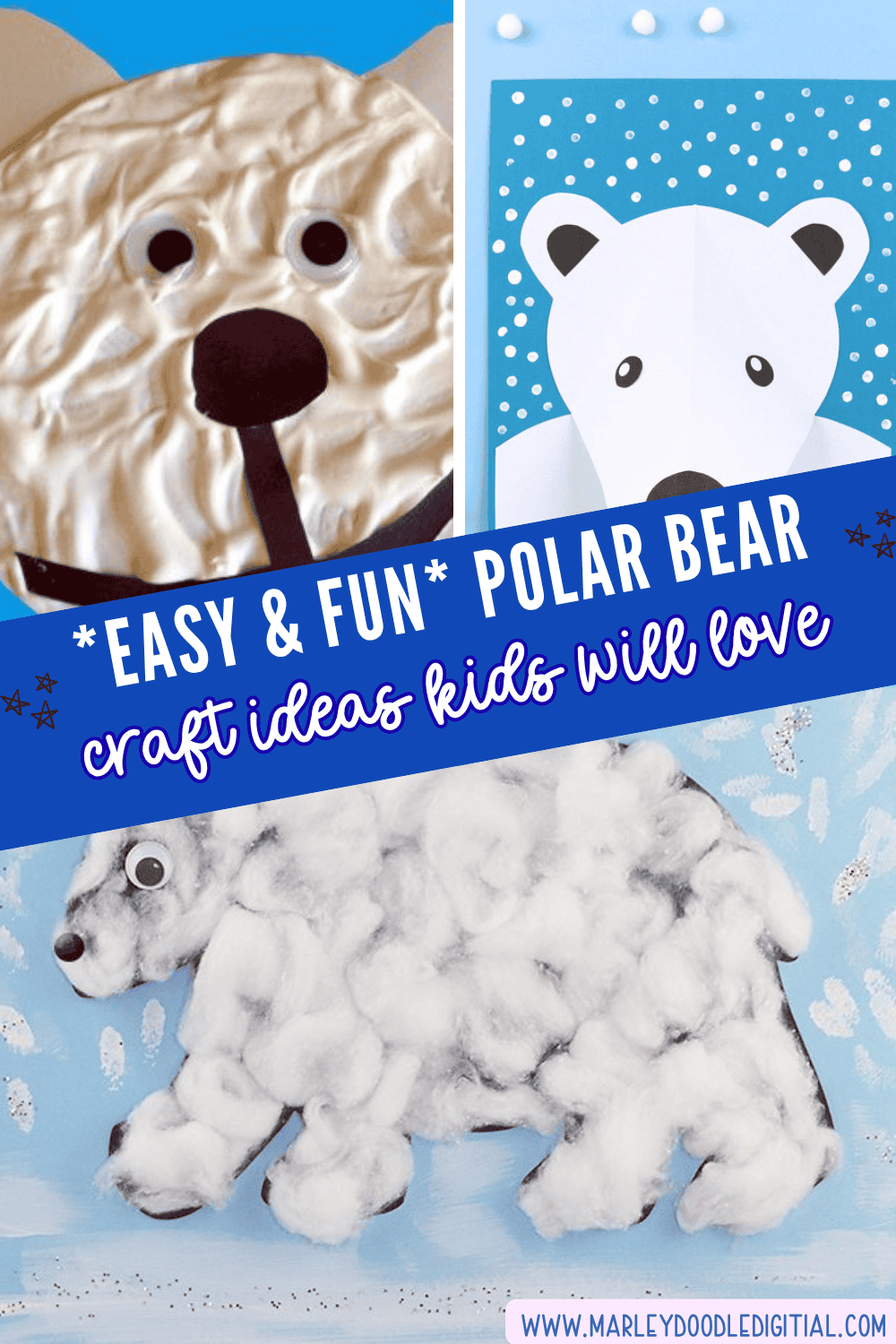 19+ Easy Polar Bear Crafts for Kids, Toddlers, and Preschool - Marley ...