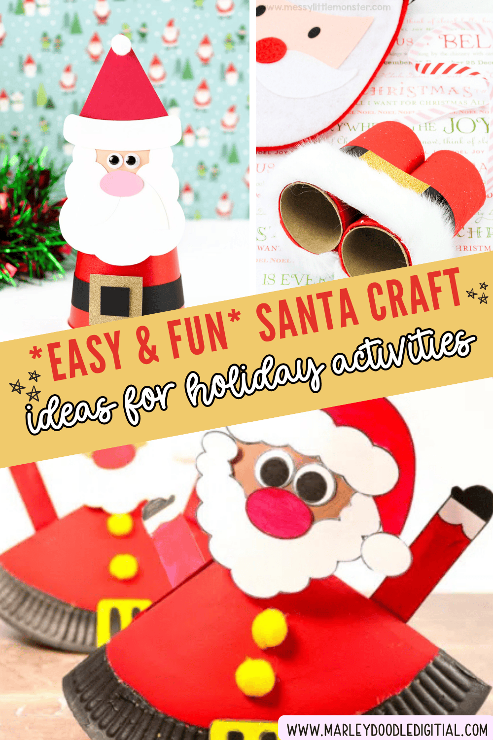 19+ Santa Crafts for Kids That Are *Full* of Christmas Cheer - Marley ...
