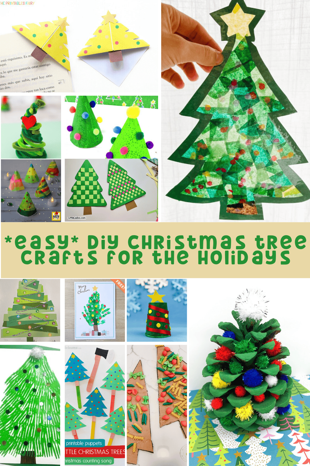 19+ *Festive* Christmas Tree Crafts for Kids - Marley Doodle Digital