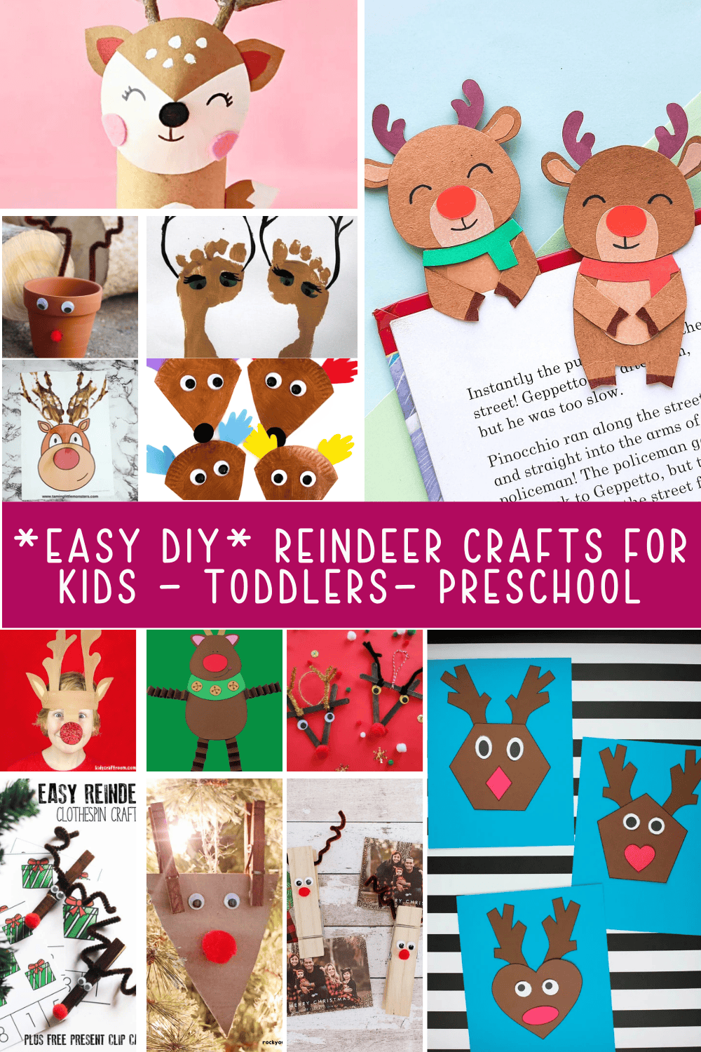 19+ Fun & Easy Reindeer Crafts for Kids - Marley Doodle Digital