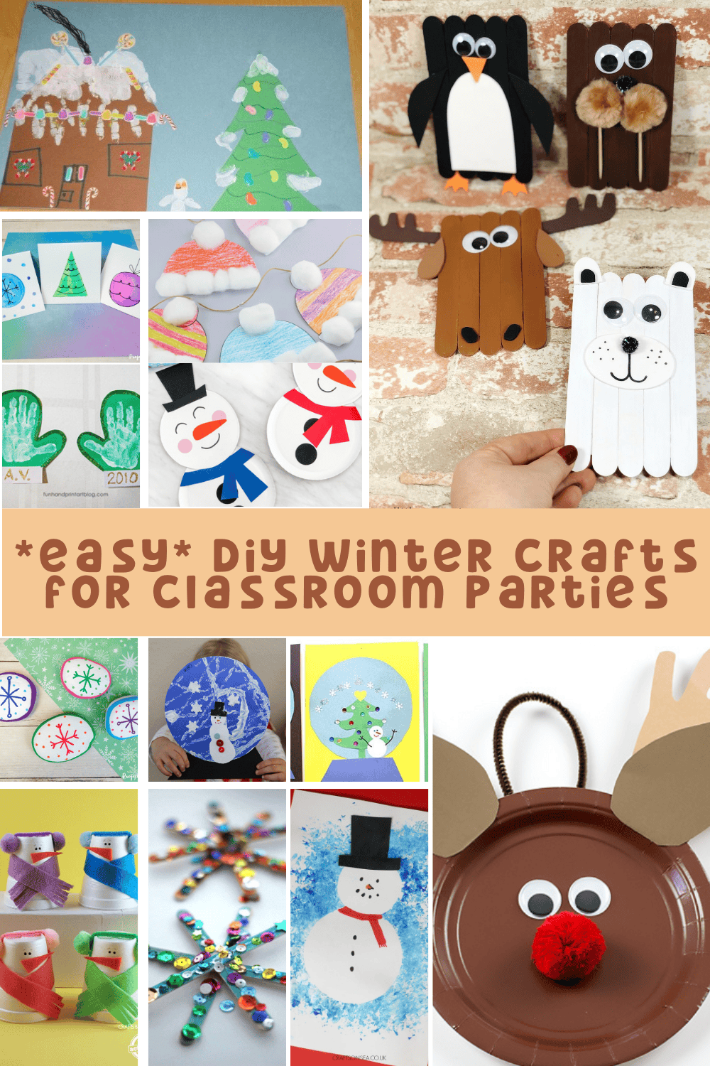 19+ Fun & Easy Winter Crafts for Classroom Parties - Marley Doodle Digital