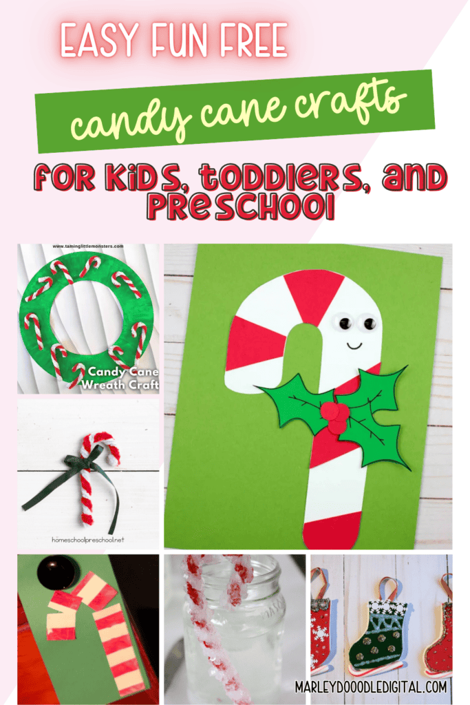 19+ Quick and Easy Candy Cane Crafts for Holiday Fun (Kids, Toddlers ...