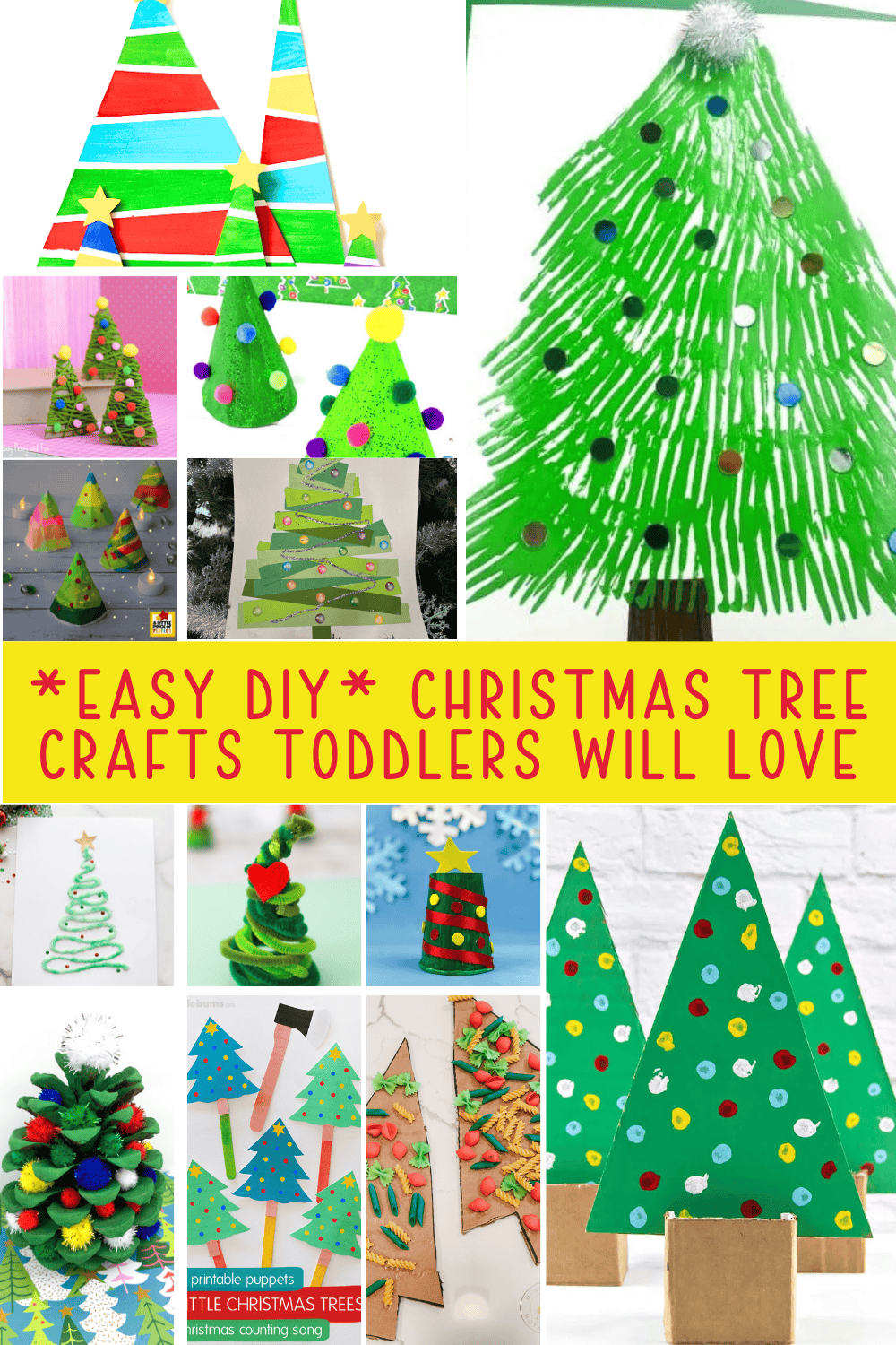 19+ *Festive* Christmas Tree Crafts for Kids - Marley Doodle Digital
