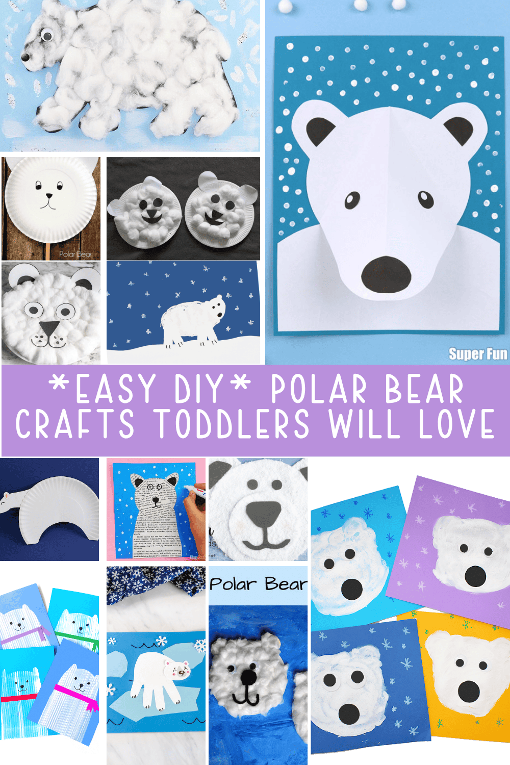 19+ Easy Polar Bear Crafts for Kids, Toddlers, and Preschool - Marley ...