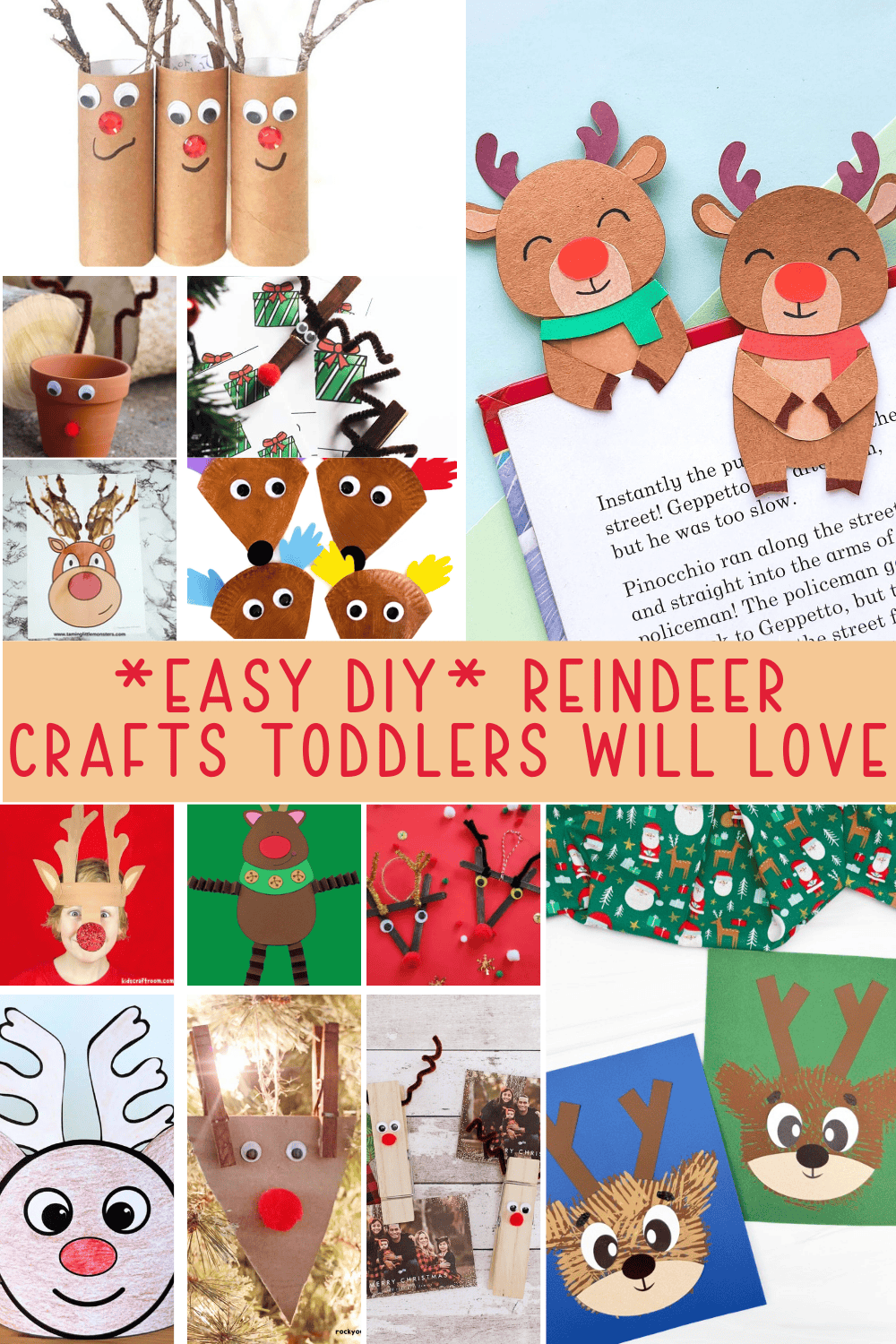 19+ Fun & Easy Reindeer Crafts for Kids - Marley Doodle Digital