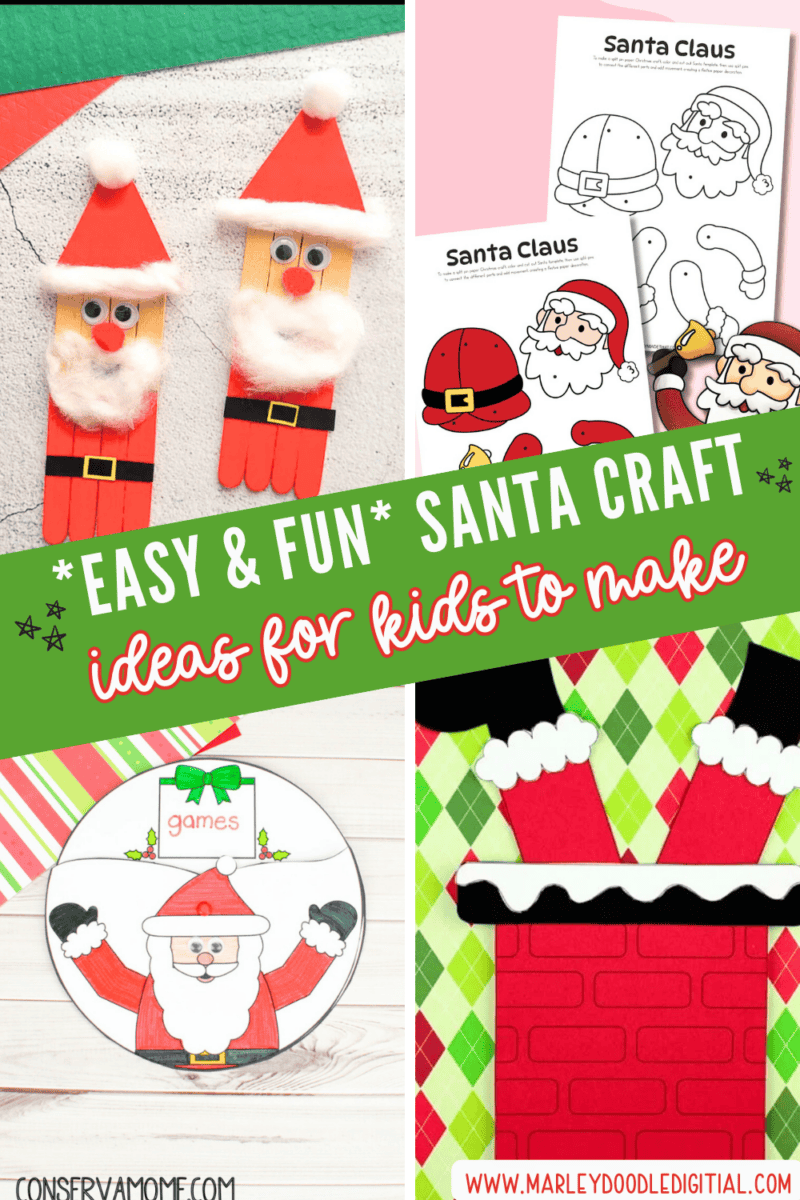 19+ Santa Crafts for Kids That Are *Full* of Christmas Cheer - Marley ...