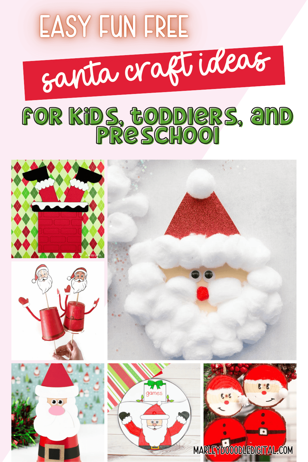 19+ Santa Crafts for Kids That Are *Full* of Christmas Cheer - Marley ...
