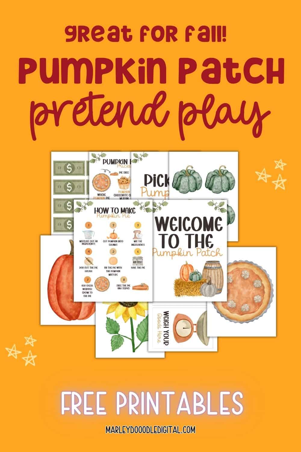 51+ Free Pumpkin Patch Dramatic Play Printables - Marley Doodle Digital