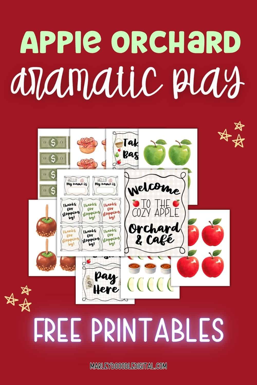 39+ *Free* Apple Orchard Cafe Dramatic Play Printables - Marley Doodle ...
