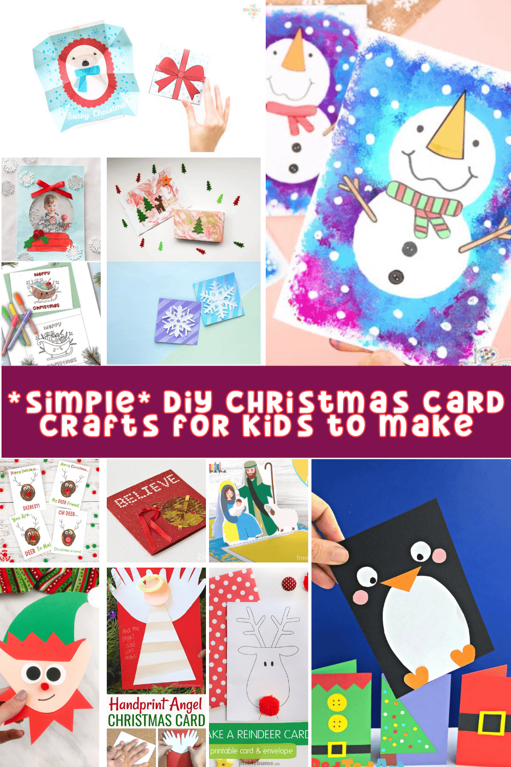 19+ Christmas Card Crafts for Kids to Make This Holiday Season ...