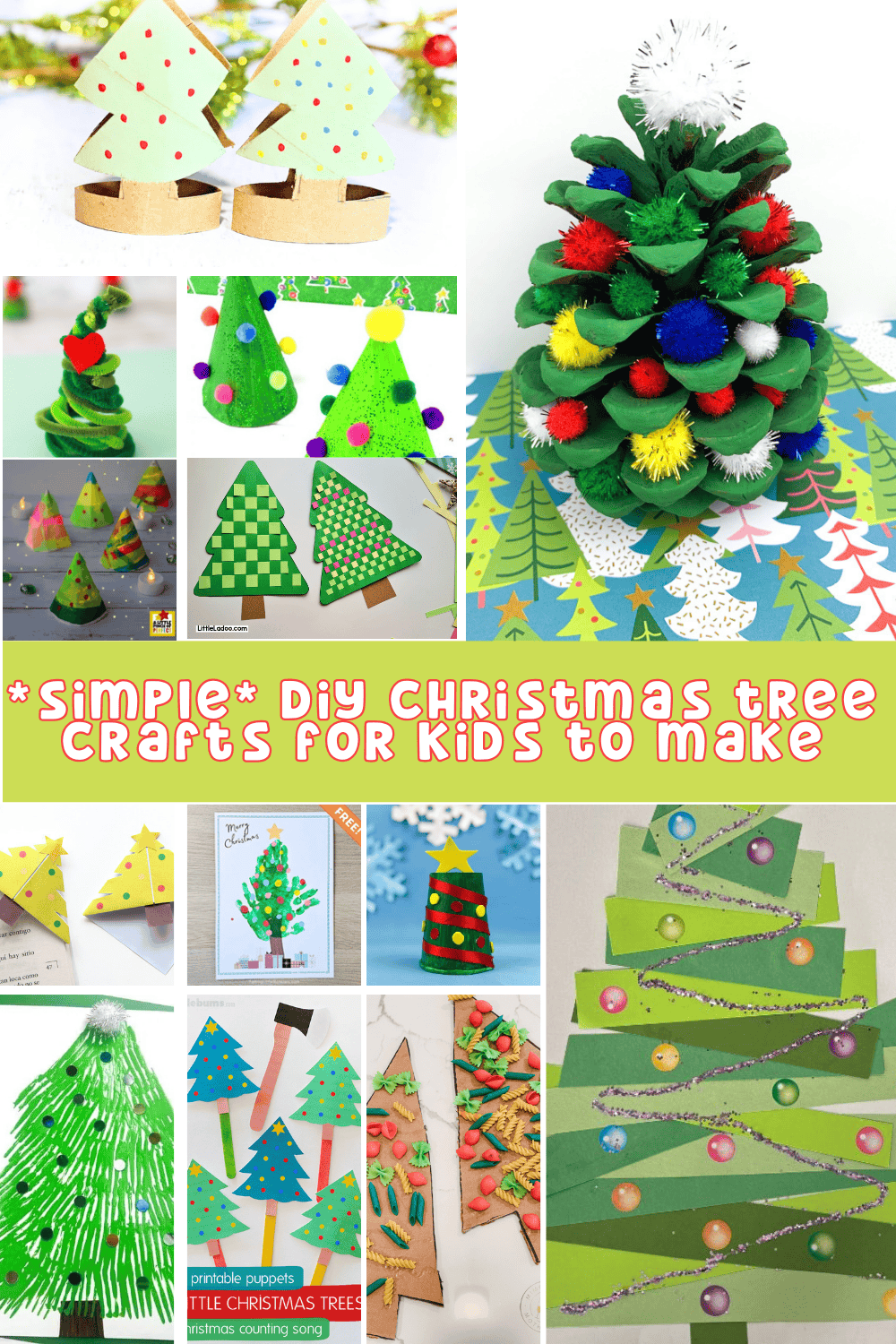 19+ *Festive* Christmas Tree Crafts for Kids - Marley Doodle Digital