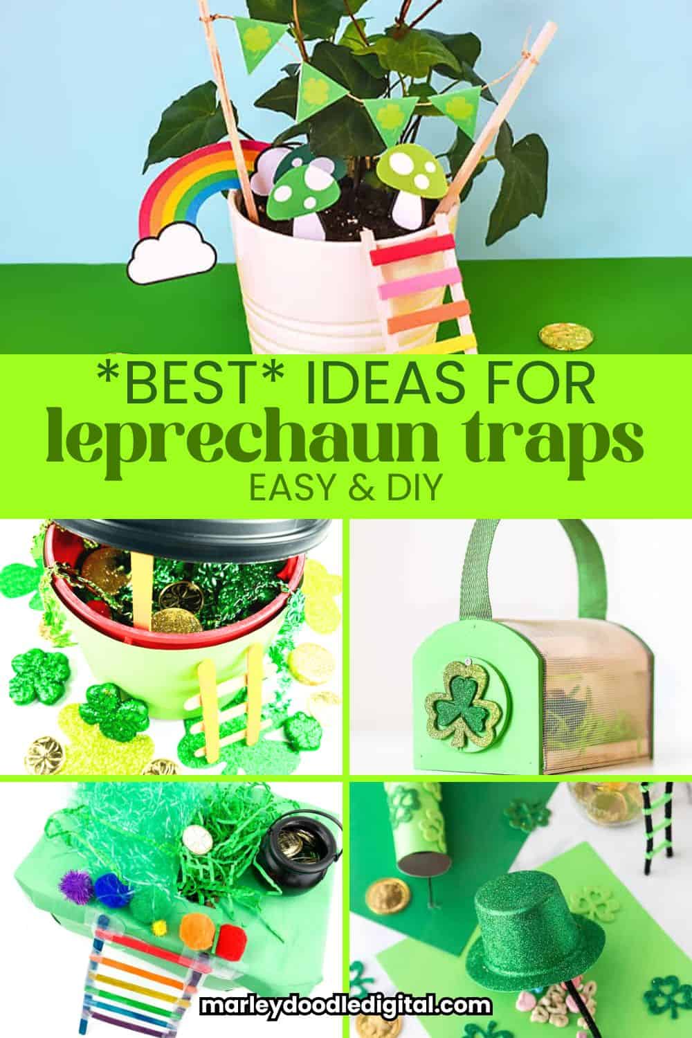 20 Easy DIY Leprechaun Trap Ideas - Marley Doodle Digital