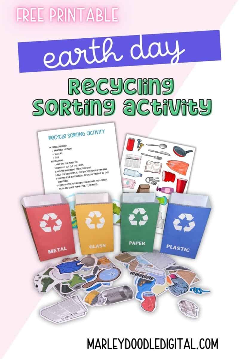Earth Day Recycling Activity (Free Printable Sorting Game) - Marley ...
