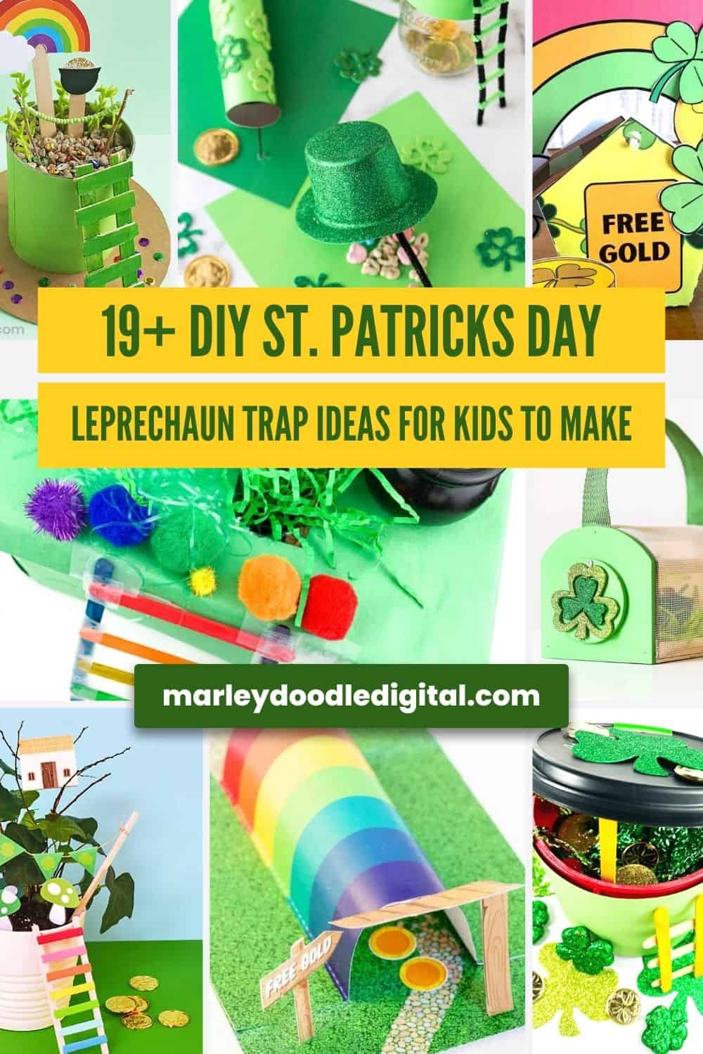 20 Easy DIY Leprechaun Trap Ideas - Marley Doodle Digital