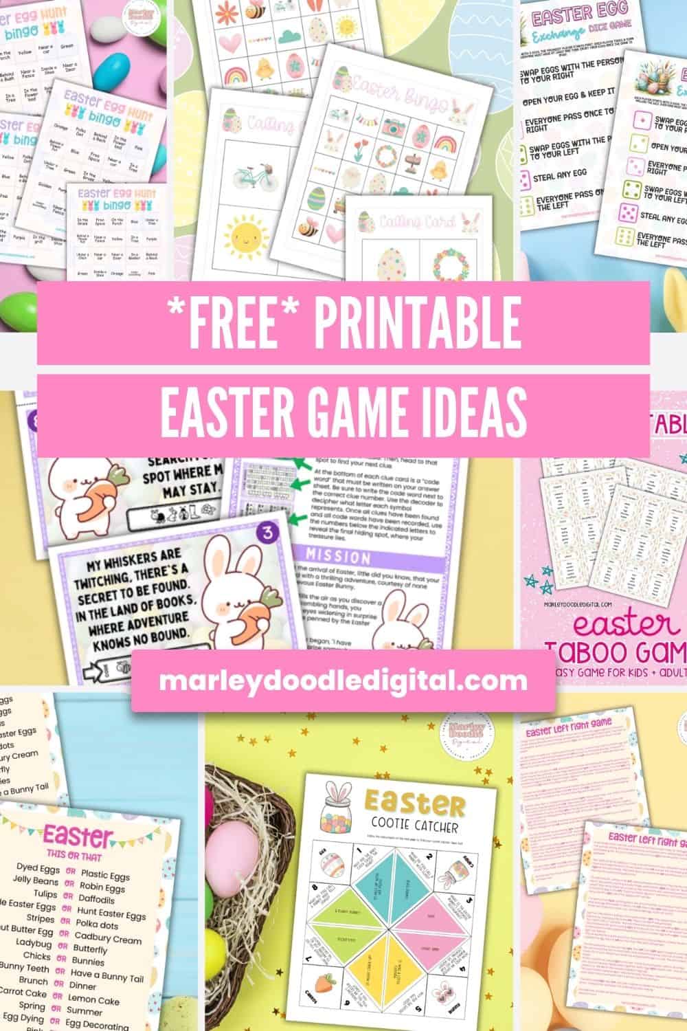 18+ *Totally Free* Easter Games (Perfect for Families) - Marley Doodle ...