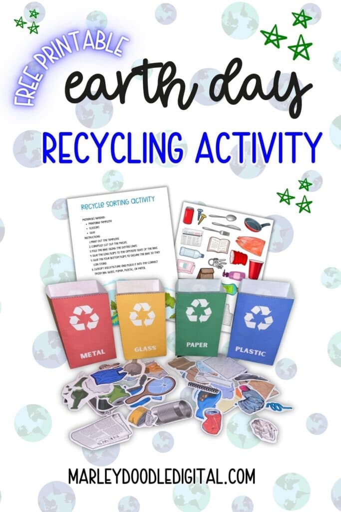 Earth Day Recycling Activity (Free Printable Sorting Game) - Marley ...
