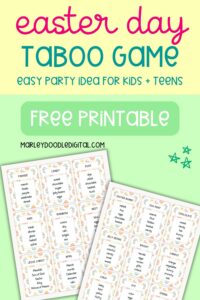 Free Printable Easter Taboo Game (36 Cards Included!) - Marley Doodle ...