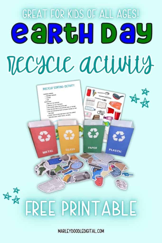 Earth Day Recycling Activity (Free Printable Sorting Game) - Marley ...