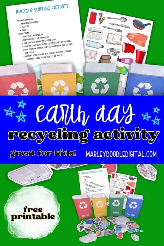 Earth Day Recycling Activity (Free Printable Sorting Game) - Marley ...