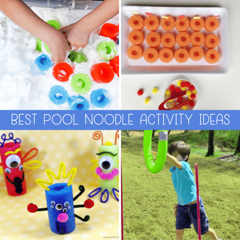 19+ *Easy* Pool Noodle Crafts and Activities for Kids - Marley Doodle ...