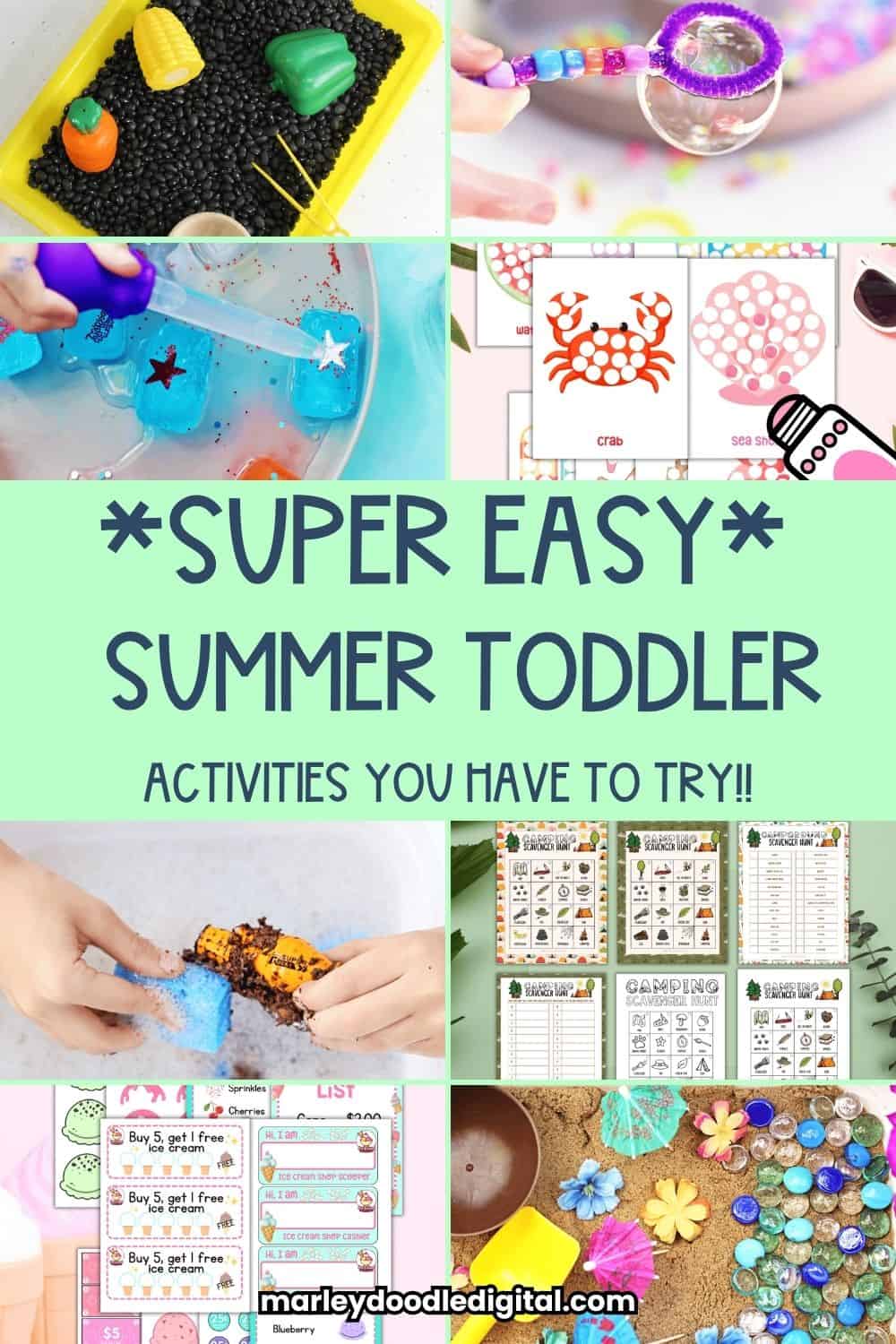 25+ *Fun* Summer Activities for Toddlers - Marley Doodle Digital