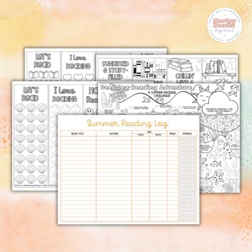 Free Summer Reading Challenge for Kids (with Reading Log & Coloring ...