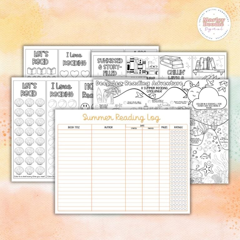 Free Summer Reading Challenge for Kids (with Reading Log & Coloring ...