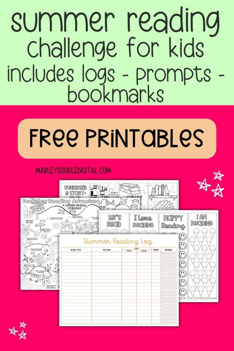 Free Summer Reading Challenge for Kids (with Reading Log & Coloring ...